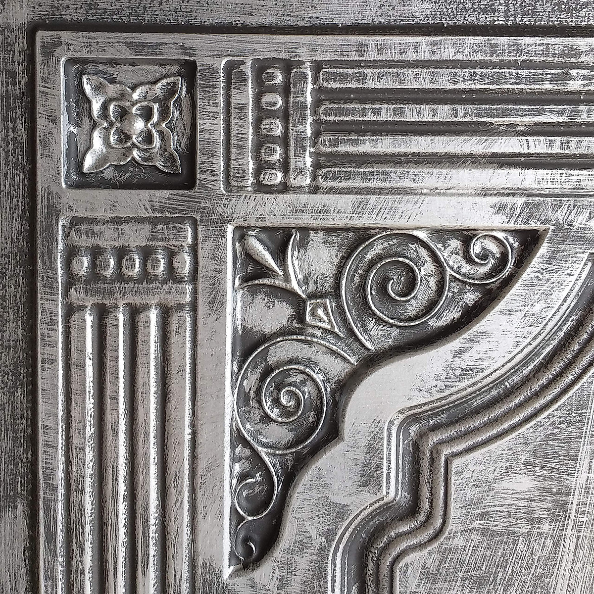 PAINTSDECOR Faux Antique tin Ceiling Tiles Painted Decor Ceiling Panels PL65 10pcs/lot