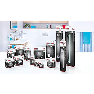 tesa EKKRO Hair Dryer Holder - No Drill Wall Mounted Chromed Metal Blow Dryer Holder - Stainless - Waterproof - Includes Removable Glue Solution