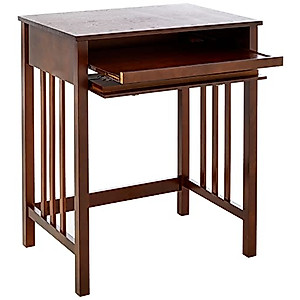 Convenience Concepts Designs2Go Mission Desk with Keyboard Drawer, Espresso