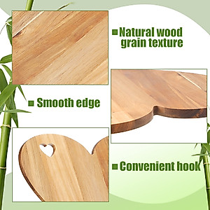 Heart Shaped Cutting Board, Acacia Wood Bread Board Cheese Serving Platter Serving Charcuterie Board for Meat Cheese and Vegetables Christmas Valentine's Day Gifts (14 x 11.6 x 0.6 Inch)