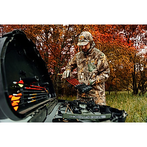 ScentLok Savanna Lightweight Camo Shooter Gloves for Hunting and Outdoor Use (Realtree Edge, Large)