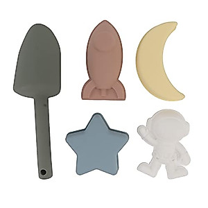 Silicone Snow Toys, Waterproof Snow Buckets and Shovels for Kids for Beach Snow Garden Backyard Sandpit (Green)