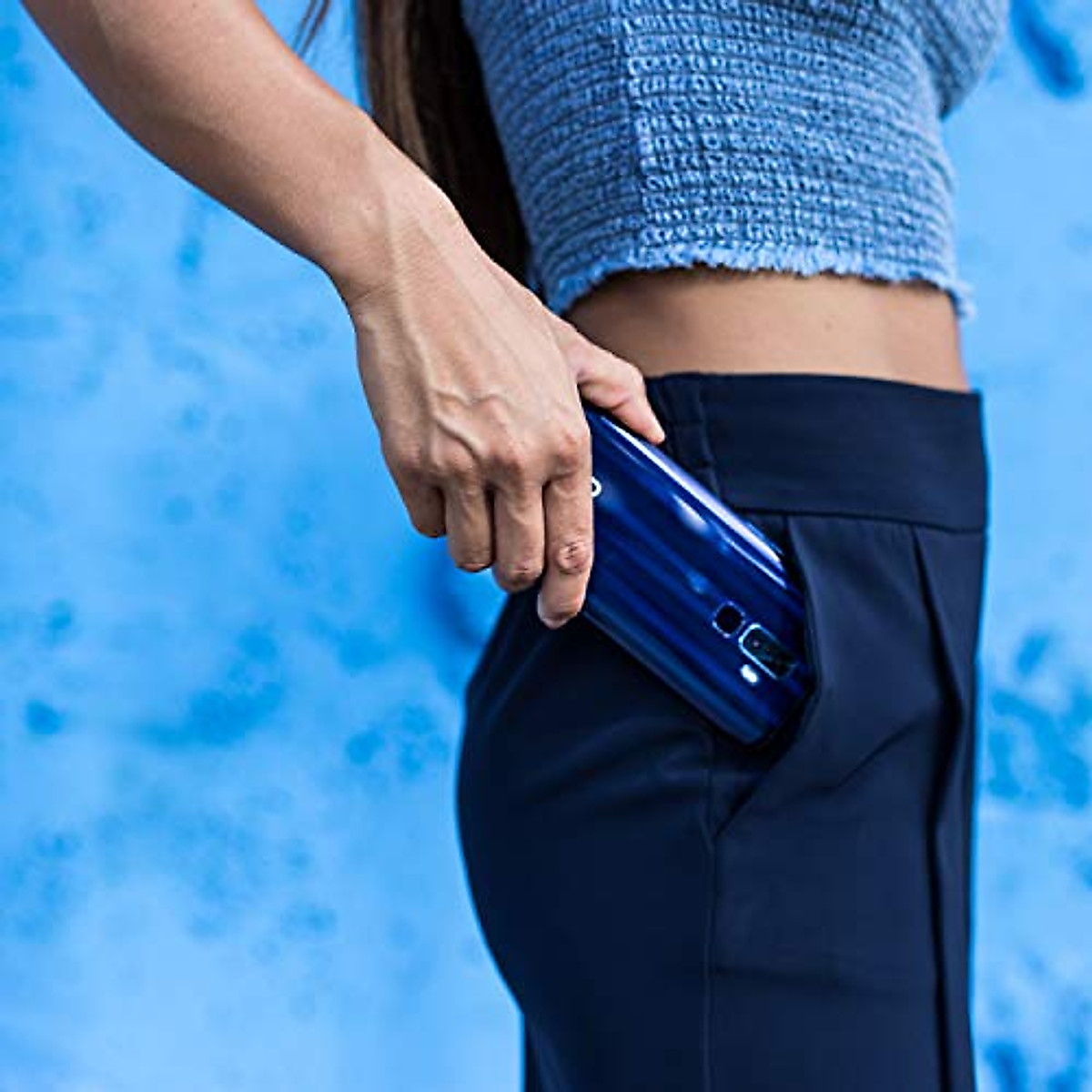 NUU Mobile G3-64GB/4GB RAM - 13MP+5MP Rear Camera, 13MP Front Selfie Camera - Dual-SIM 4G LTE Unlocked Cell Phone- Blue-One-Year US Warranty