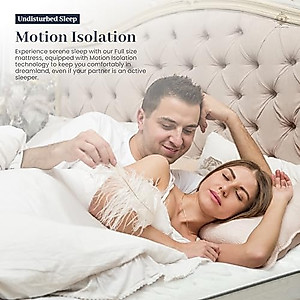 Full Size Mattress - 12 Inch Cool Memory Foam & Spring Hybrid Mattress with Breathable Cover - Comfort Tight Top - Rolled in a Box - Oliver & Smith