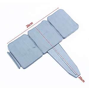 10 PCS Garden Border Fence Edging Stones Gray Effect Fence in Lawn Edging Plant Border Garden Landscape Edging