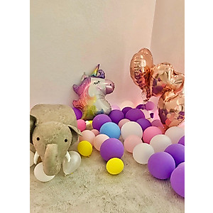 Unicorn Balloons Unicorn Birthday Party Decorations for Girls with Heart Star Rainbow Balloons Wedding Baby Shower Unicorn Party Supplies (Number 5)