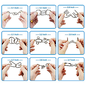 JOYIN 18 Pack Easter Eggs Filled with Metal Brain Teaser Puzzle Set for Easter Kids Party Favors, Puzzle Games, Egg Hunt Game, Basket Stuffers Fillers, Classroom Prize Supplies