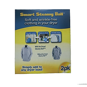Smart Steamy Ball - Wrinkle Releasing Dryer Balls - Laundry Dryer Fabric Softening Ball - 2 Boxes