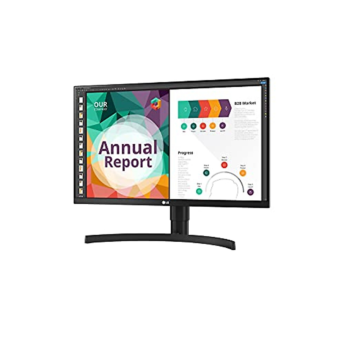 LG 27BN85U-B 27" Monitor, 3840X2160, 16:9 IPS, HDMI 2.0 (2) USB-C