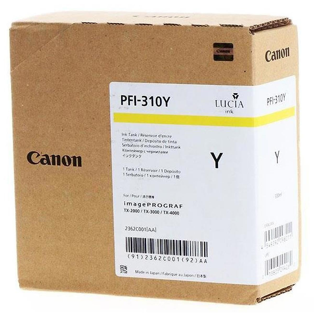 Canon PFI-310 330ml Pigment Ink Tank Bundle - Includes Matte Black/Black/Cyan/Magenta/Yellow