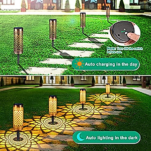 TomCare Solar Lights Outdoor Solar Garden Lights Landscape Lighting for Patio Yard Lawn