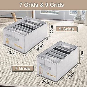 Wanglaism Wardrobe Clothes Organizer for Folded Clothes,Pants, Storage Container Closet Organizers and Storage (2 Pack)