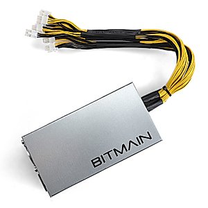 HAOYU TECH Bitmain Antminer APW7 1800W Power Supply 110V-1000W, 6-Pin Connect Bitcoin Miner Power Supply, Antminer L3+, Bitcoin Mining Hardware, Asic Miner, Crypto Miner Rig for Mining Crypto Coins