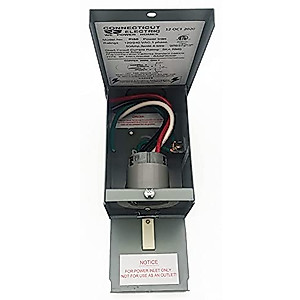 Connecticut Electric EGSPI50 50A Rainproof Generator Power Inlet Box with Cover, CS6375, SS2-50P, Receptacle, Gray