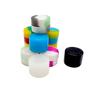 pizety 5ML 50Pcs Silicone Containers Non-Stick Containers Multi Use Storage Reusable Oil Storage Jars