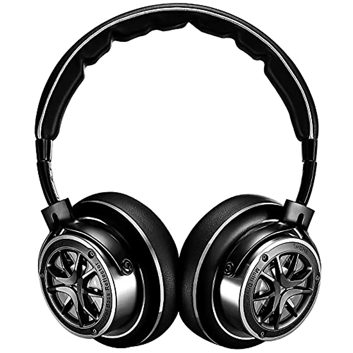 1MORE Triple Driver Over-Ear Headphones Comfortable Foldable Earphones with Hi-Res Hi-Fi Sound, Bass Driven, Tangle-Free Detachable Cable for Smartphones/Android/PC/Tablet - Silver/Titanium