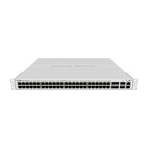 MikroTik CRS354-48P-4S+2Q+RM Switch has 48 x 1G RJ45 Ports and 4 x 10G SFP+ Ports. 2 x 40G QSFP+ Ports for Extremely Fast Fiber Connections or Linking with Other 40 Gbps Devices