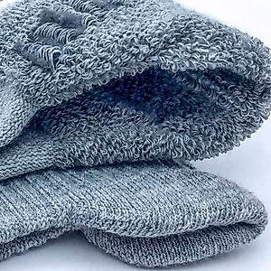 BERING Women's Performance Athletic Ankle Running Socks, Size 6-9, Grey, 6 Pairs