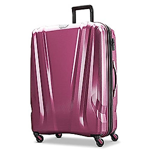 Samsonite SWERV DLX 28-Inch Tall Lightweight Hardside Travel Suitcase with 4 Spinner Wheels, Telescoping Handle, and TSA Lock, Solar Rose