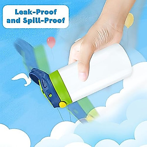 Amgkonp 12oz Replacement Lid with Straw for Kid Tumbler,1 PACK Leak-Proof and Spill-Proof Straw Lids,for Mocaru,ZONEGRACE,BPA Free,2.67IN (1 PACK, Green)