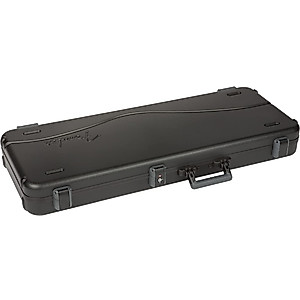 Fender Stratocaster Hard Case with TSA Lock, Telecaster Guitar Case, Deluxe Molded, Black