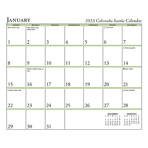 John Fielder's Colorado 2023 Scenic Wall Calendar