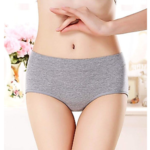 xctdehyi Underwear for Women Cotton Mid Rise Briefs Soft Strech Ladies Breathable Panties 16 Pack (as1, alpha, l, regular, regular, Multicolor-16 pack)