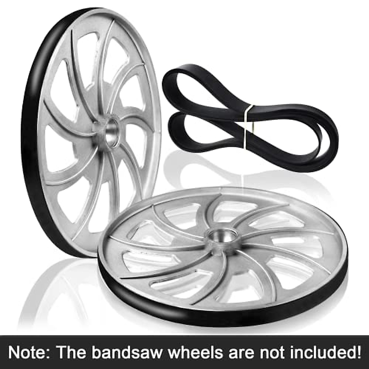 Urethane Band Saw Tires 14 inch Diameter, 2 Pack 14" x 1" x 0.095" Compatible with Branded Bandsaws including Jet Powermatic Grizzly Craftsman etc.