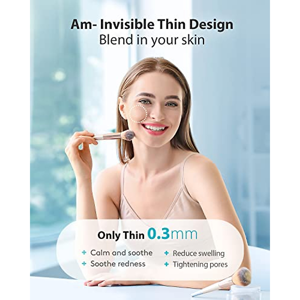 LitBear Acne Pimple Patches- Day and Night 4 Sizes 180 Dots Thin & Thick Hydrocolloid Patches with Witch Hazel, Tea Tree & Calendula Oil, Extra Adhesion Pimple Patches for Face Zit Patch Acne Dots