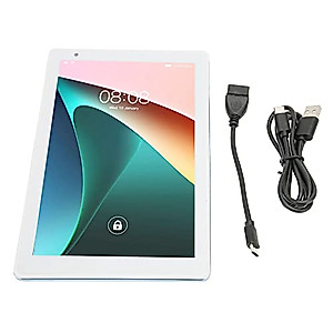 Kufoo 8 Inch Tablet 100240V IPS Screen 1960 X 1080 4G RAM 64G ROM 8 Inch Octa Core CPU Blue Home Travel Tablet (US Plug)