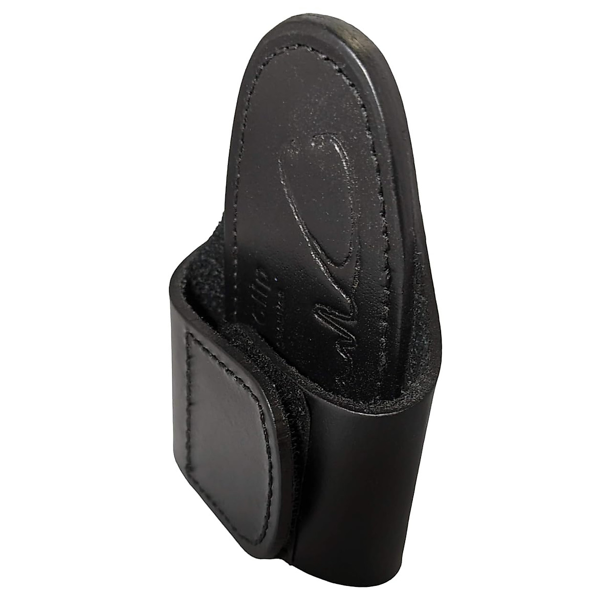 The HipClip – Handmade Leather Stethoscope Holder (Black) Full Grain Leather