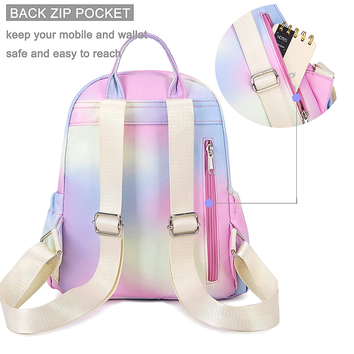 Mini Backpack Girls Small Backpack Purse Cute Galaxy Bookbag for Women Teens Kids School Travel Shoulder Purse Bag