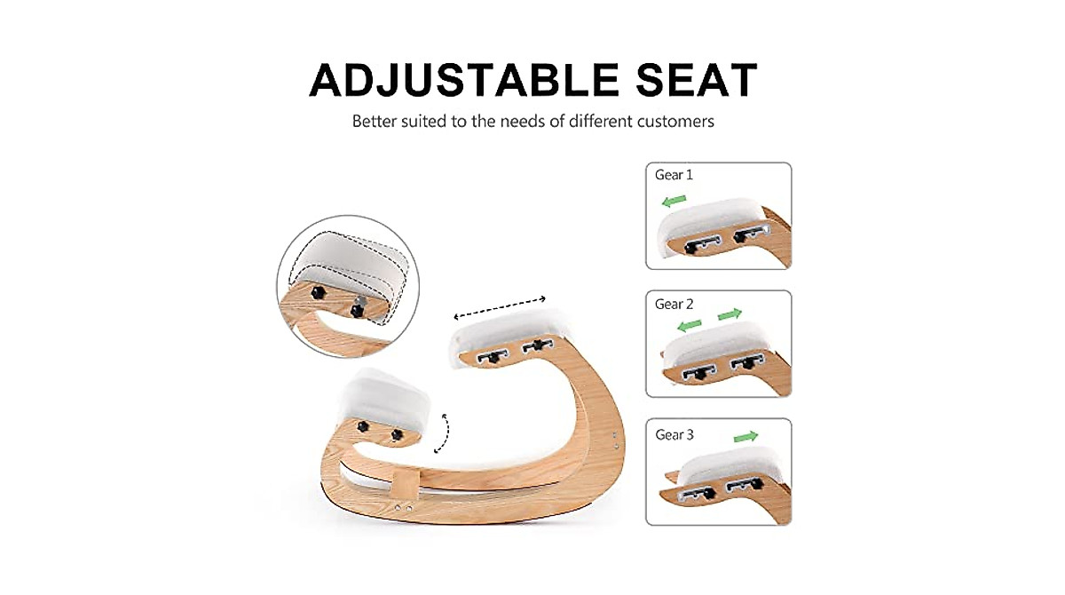 MallVitally Ergonomic Rocking Chair - Posture Support