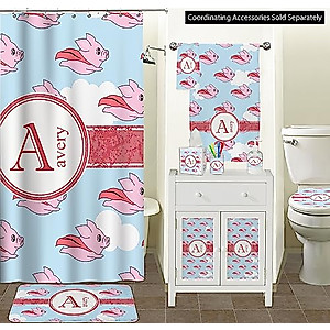 RNK Shops Flying Pigs Waste Basket - Single Sided (Black) (Personalized)