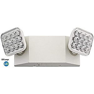 Lithonia Lighting EU2 LED 2-Light White LED Emergency Fixture with 90 Minute Back Up