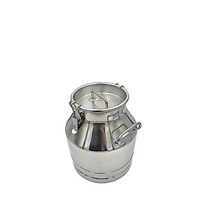 Stainless Steel(304 Grade) Milk, Maple Syrup Transport Cans, Sealed Lid & Optional Spigot (20 Liter (5.3 Gal.), Including Dispenser)