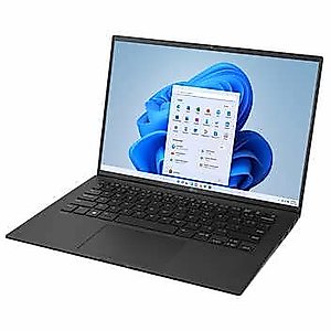 LG Gram 14" IPS LCD WUXGA (1920 x 1200) Intel Evo Platform Laptop | 12thGen Intel Core i7-1260P | Backlit Keyboard | Fingerprint Reader | Windows 11 (Black, 16GB RAM | 1TB SSD)
