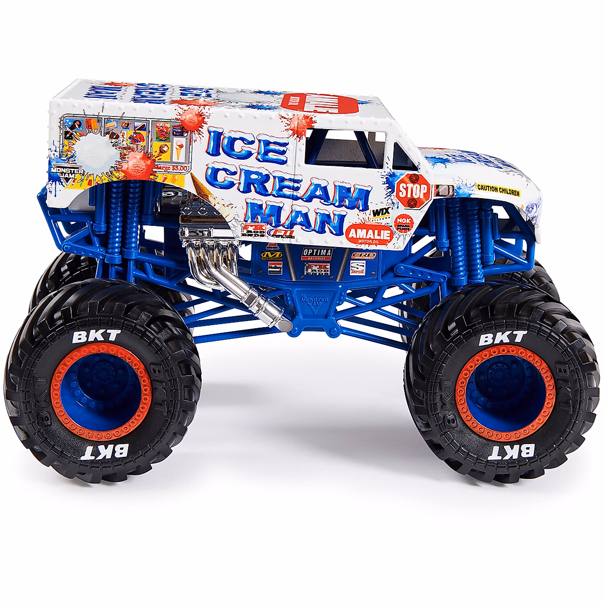 Monster Jam, Official Ice Cream Man Monster Truck, Die-Cast Vehicle, 1:24 Scale
