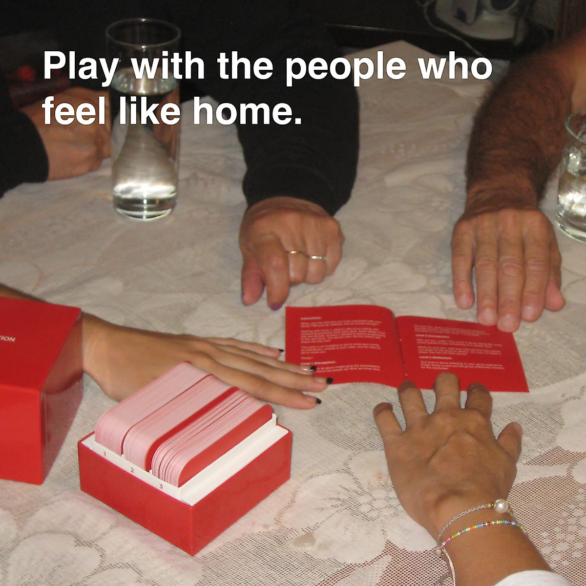 WE'RE NOT REALLY STRANGERS Family Edition Card Game - 150 Conversation Cards for Adults, Teens, Couples, & Strangers - Fun Family Party Card Game for Game Night or Date Night, Ages 15+, 2-6 Players