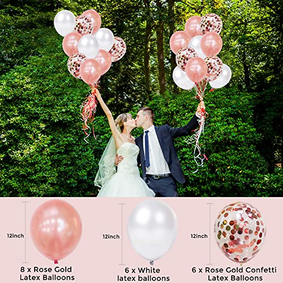 Bridal Shower Decorations Rose Gold Wedding Decorations Wedding Signs Just Married Decorations Happily Ever After Balloons Sign Bachelorette Banner Engaged Banner Bridal Party Decorations Decor
