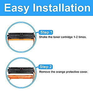 LCL Remanufactured Toner Cartridge Replacement for HP 307A CE740A CE741A CE742A CE743A CP5225 CP5225dn CP5225n (4-Pack Black Cyan Magenta Yellow)