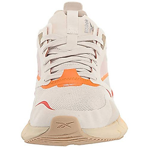 Reebok Women's Zig Kinetica Horizon Cross Trainer, Alabaster/Utility Beige/Carotene, 8