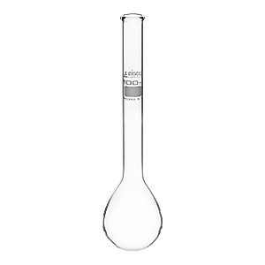 EISCO Kjeldahl Flask, 100mL - Long Neck, Round Bottom - Borosilicate Glass