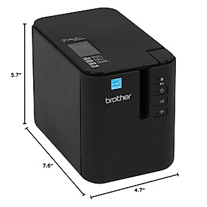 Brother P-Touch PT-P950NW Industrial Network Laminate Label Printer, Up to 36 mm Labels, Standard USB 2.0 and Serial, Ethernet, Built-in Wi-Fi®, Optional Bluetooth®
