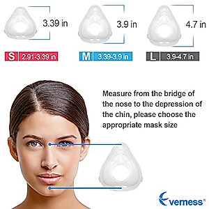 Everness 2 Packs Replacement Silicone Cushion (L) for F20, Reliable Seal & Softer Fit, Compatible with Original Frame, Great-Value & Durable Replacement Supplies (L)