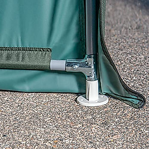 Scotts 4' x 4' x 6' Water-Resistant Pop-Up Deck and Garden Storage Shed Kit