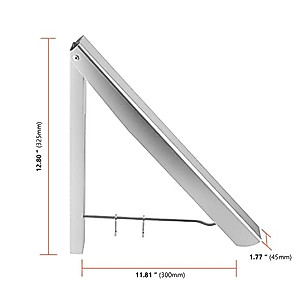 SEUNMUK 4 Pack Clothes Drying Rack, Wall Retractable Clothes Rack Laundry Room Drying Rack Hanger Foldable, Aluminum Folding Clothes Hanger for Laundry Room, Home, Bedroom, Silver