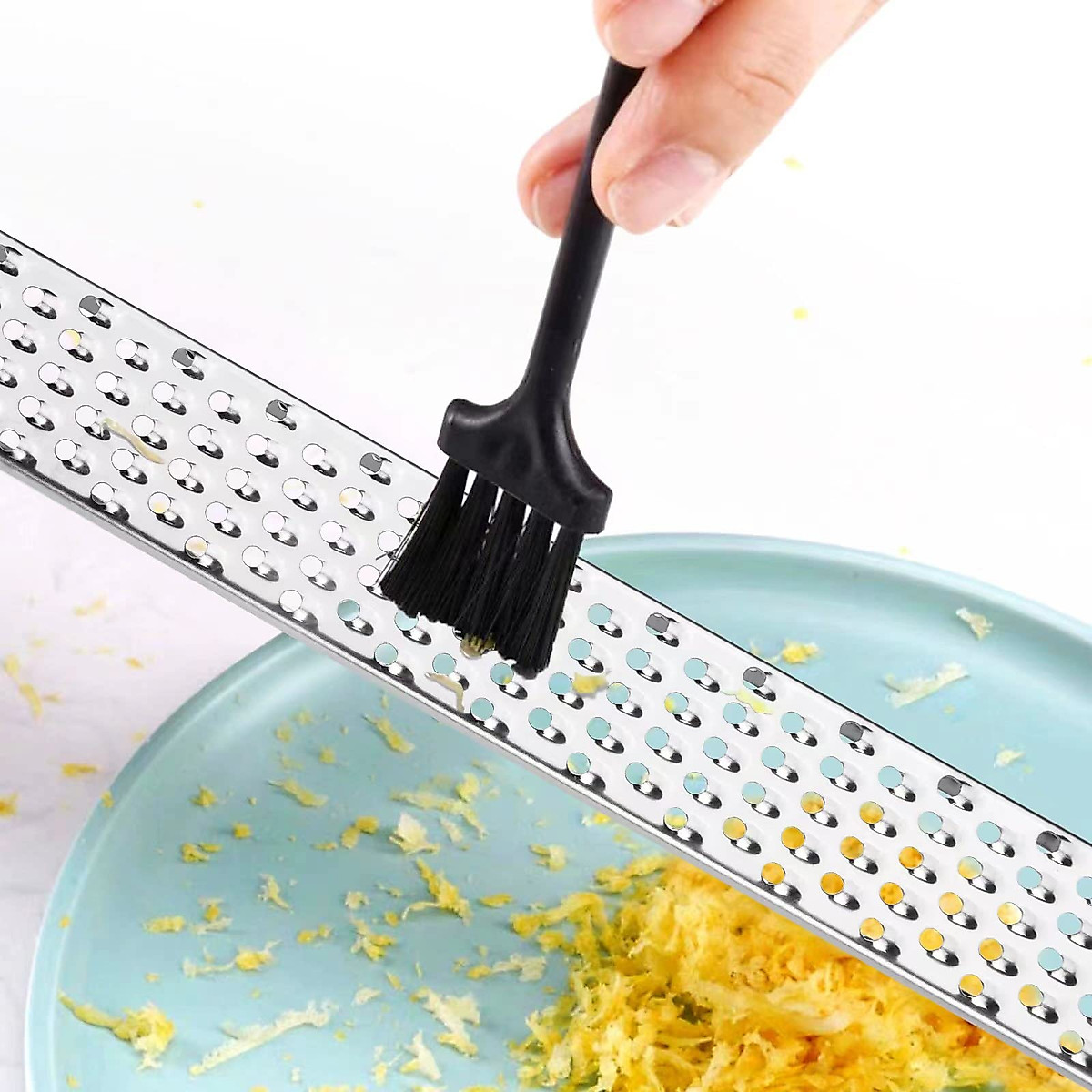 HyChill Cheese Knife Set 8-Piece Cheese Knife with Acacia Wood Handle Stainless Steel Cheese Slicer Cheese Cutter with Cheese Grater & Brush，Perfect Gift for Holiday, Birthday(C)