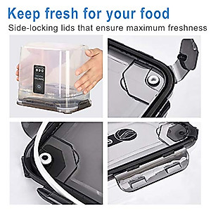 TINGFENG Cereal Containers Storage Set Airtight Food Storage Containers With Lids (6 Pack)