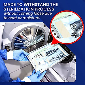 60 Yd. Roll of Autoclave Tape 1/2" – Indicates Sterilization for Dental Tools, Surgical Instruments, & Tattoo Accessories – Heat Tape for Chemical, Dry Heat, & Autoclave Sterilizers by Alpine Dental